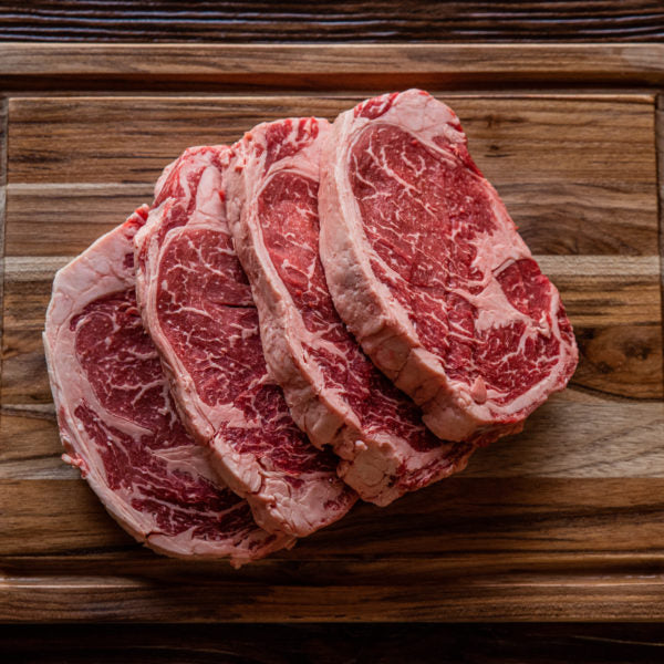 14 oz Premium Boneless Ribeye (12 steaks, 10.5 lb average) – Albers ...